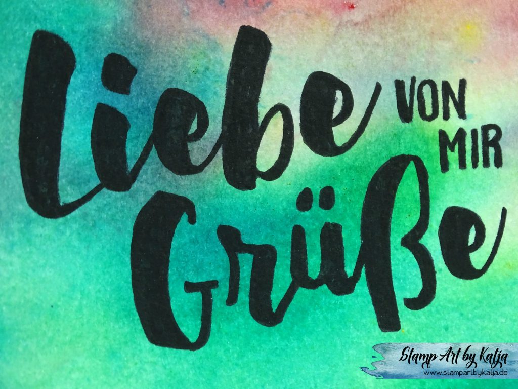 Knallbunte Grüße - Stamp Art by Katja